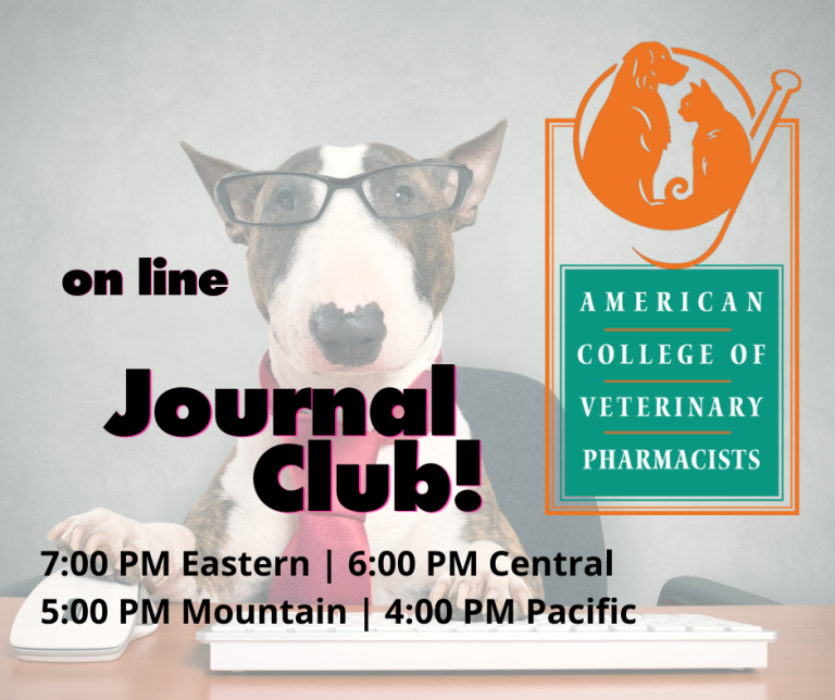 Journal Club | American College of Veterinary Pharmacists