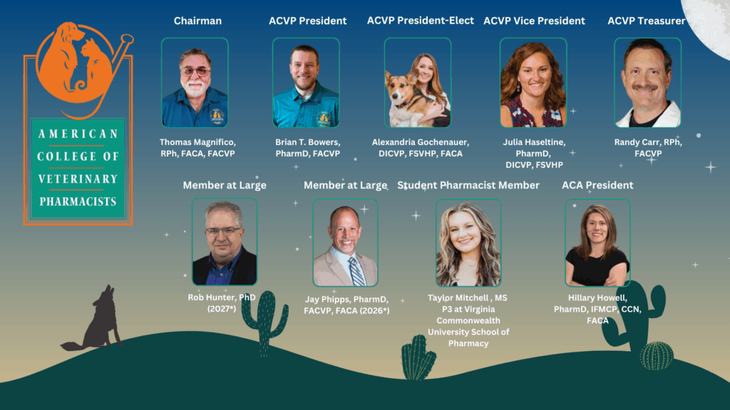 American College of Veterinary Pharmacists Announces New Officers ...